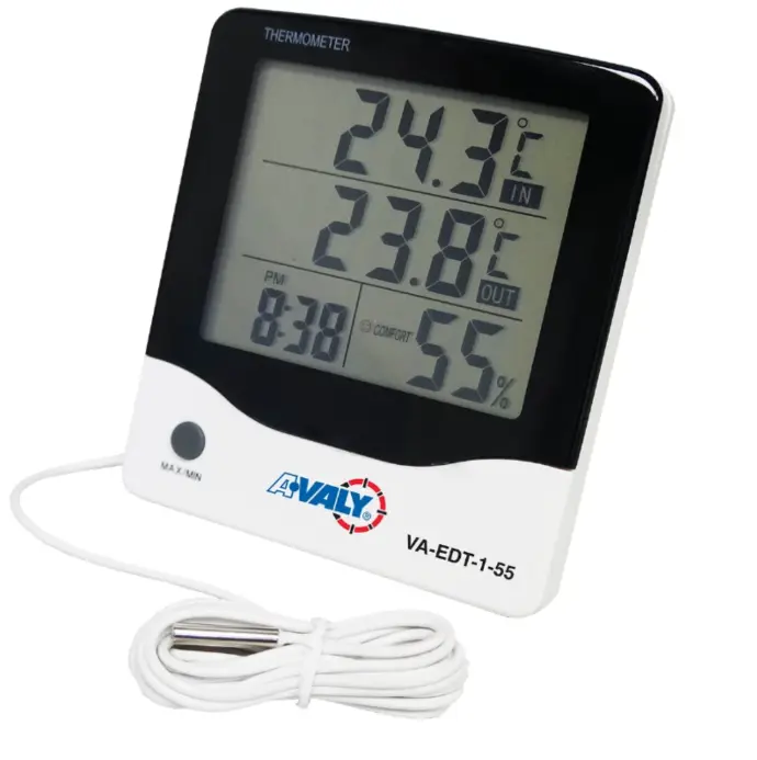 Termómetro digital para interior/exterior con Higrómetro - AVALY ...
